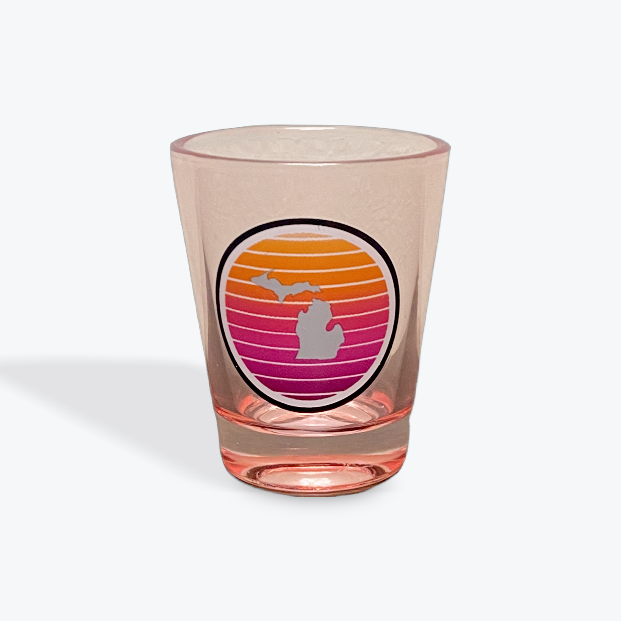 Shot Glass- MI PINK SUNSET – MI Creator’s Cove